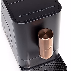 Café Affetto Automatic Espresso Machine | Brew in 90 Seconds | 20 Bar Pump Pressure for Balanced Extraction | Five Adjustable Grind Size Levels | WiFi Connected for Drink Customization | Matte Black