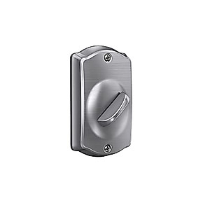 Schlage BE365 CAM 626 Camelot Keypad Deadbolt, Electronic Keyless Entry Lock, Satin Chrome