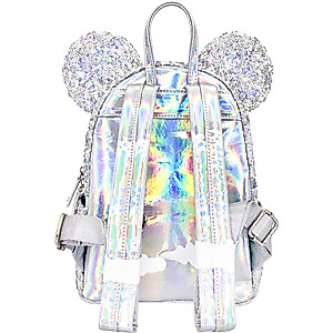 Loungefly X LASR Exclusive Disney Holographic Sequin Minnie Mini Backpack
