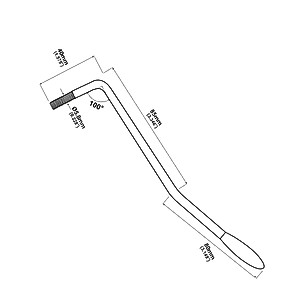 harpfeas 6 MM Thread Tremolo Arm Electric Guitar Tremolo Arm Thread Metal Single Tremolo Arm Whammy Bar with Tip for Stratocaster Electric Guitar Tremolo System (Chrome)