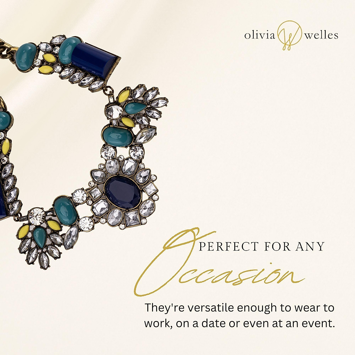 Olivia Welles Necklaces for Women - Radiant Collar Design - Dazzling Crystal Jewels, Exquisite Craftsmanship for Every Occasion or Event