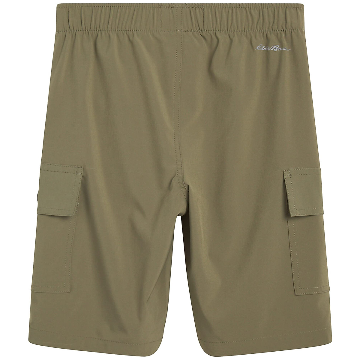 Eddie Bauer Boys' Shorts - Stretch Fit Pull On Cargo Tech Shorts for Boys (4-20), Size 7, Olive
