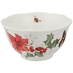 Lenox 880092 Butterfly Meadow Holiday 6-Piece Rice Bowl Set