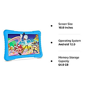 Kids Tablet, 10 inch Tablet for Kids 64GB ROM+512GB Expand Android Tablets, Tablet APP Preinstalled & Parent Control Kids Education with WiFi, 8000mAh batery, Dual Camera, Netflix, YouTube