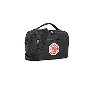 Fjallraven Women's Kanken Hip Pack, Black, One Size