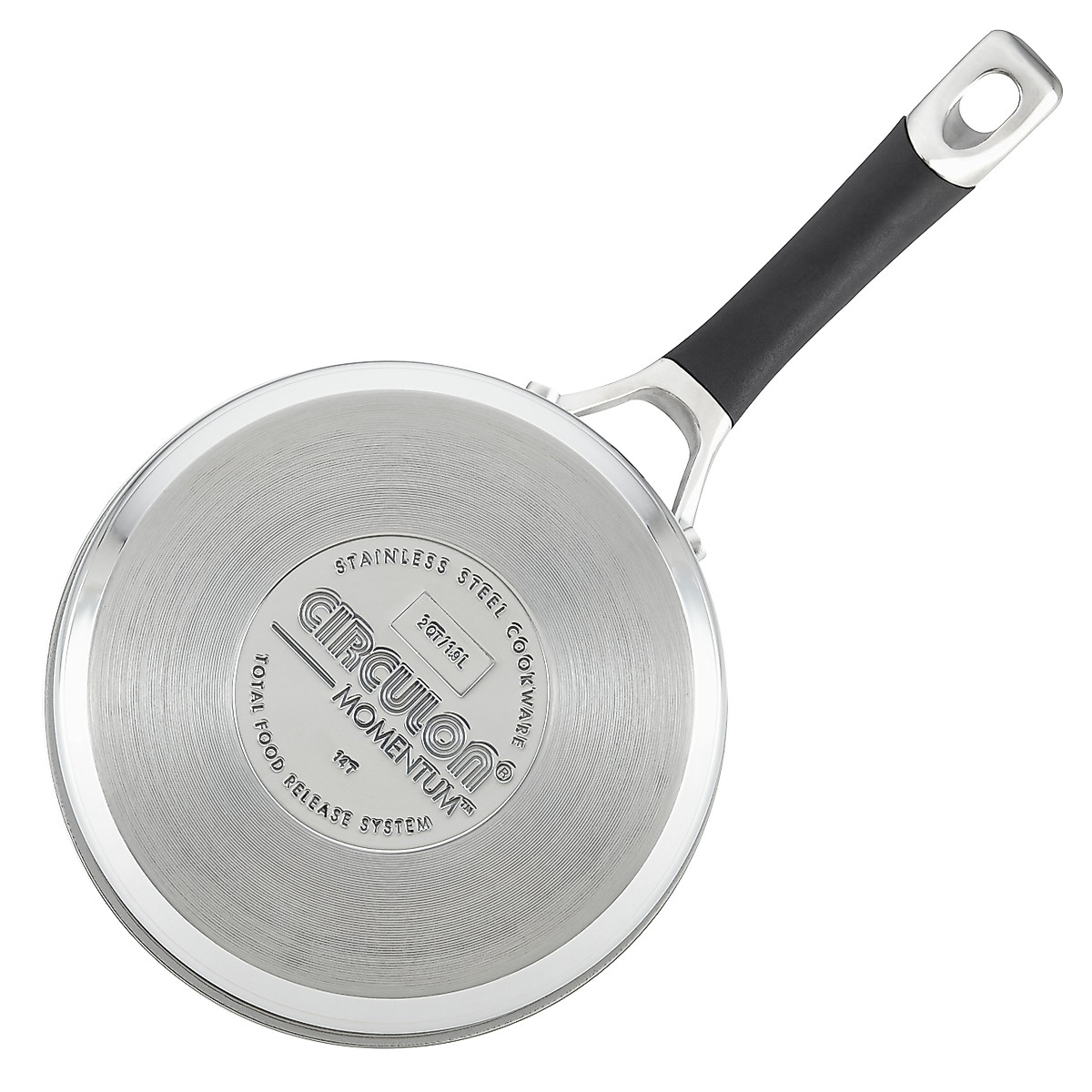 Circulon Momentum Stainless Steel Sauce Pan/Saucepan with Lid, 2 Quart, Silver