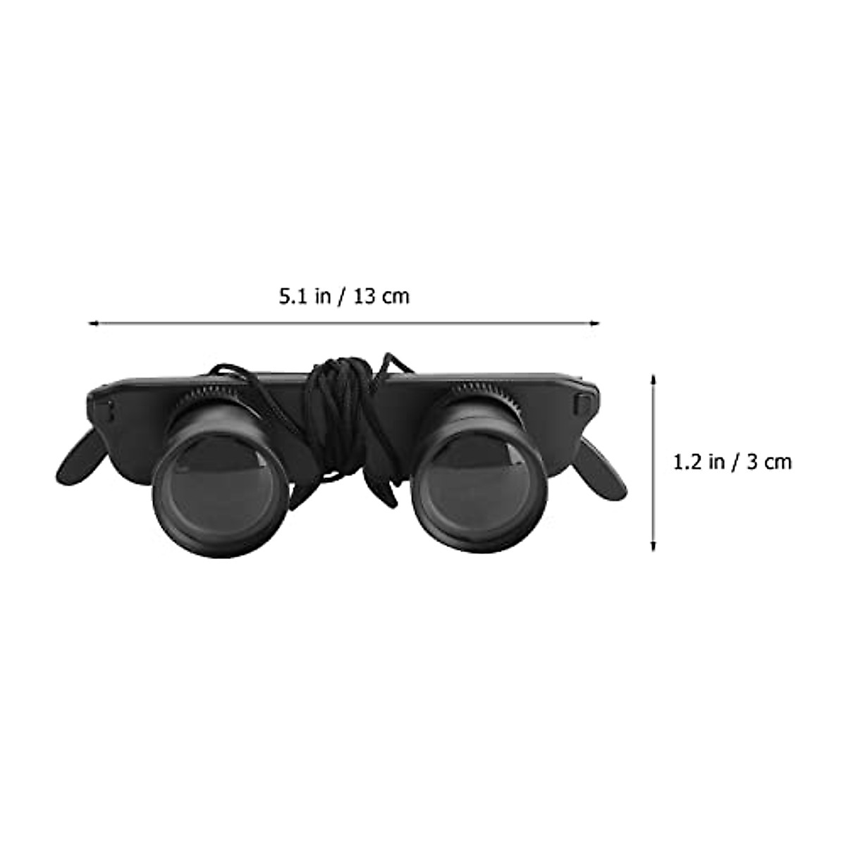 BESPORTBLE Eyeglasses Binocular Hands-Free Binocular Glasses 3 x 28 Binocular for Fishing Bird Watching Travel Sightseeing Outdoor Sports Concerts Theater Opera TV