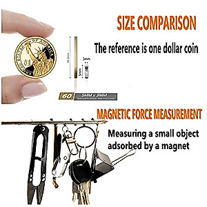 60pcs Small Magnets,Round Refrigerator Magnets, Small Cylinder Fridge Magnets, Office Magnets, Whiteboard Magnets, Durable Little Miniature Tiny Mini Magnets for Crafts