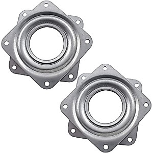 SDTC Tech 2 Packs 3 inch Lazy Susan Turntable Bearings Square Rotating Plate Swivel 360 Degree for Trays, Kitchen Storage Racks, Craft Projects, Kitchen Cabinet, Makeup Holder