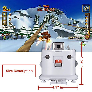 SogYupk Replacement for Wii Motion Plus Adapter,Compatible with Wii Remote Controller(2pcs White