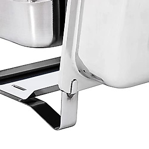 SUPER DEAL Newest 4 Pack 8QT Food Warmer, Rectangular Chafing Dish Buffet Set w/Foldable Frame Legs, Stainless Steel Full Size Chafer Dish for Parties