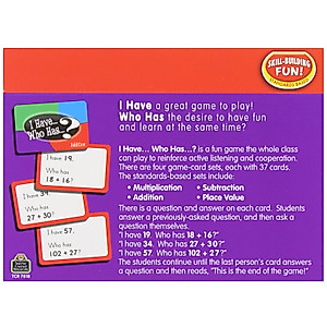 Teacher Created Resources I Have... Who Has...? Math Games Grade 2-3 (7818)