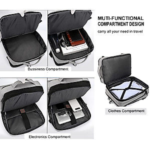 Extra Large Laptop Backpack, 40L Carry on Backpack Airline Approved Travel Backpacks Daypack Business College School Laptop Backpack with 6 Packing Cubes