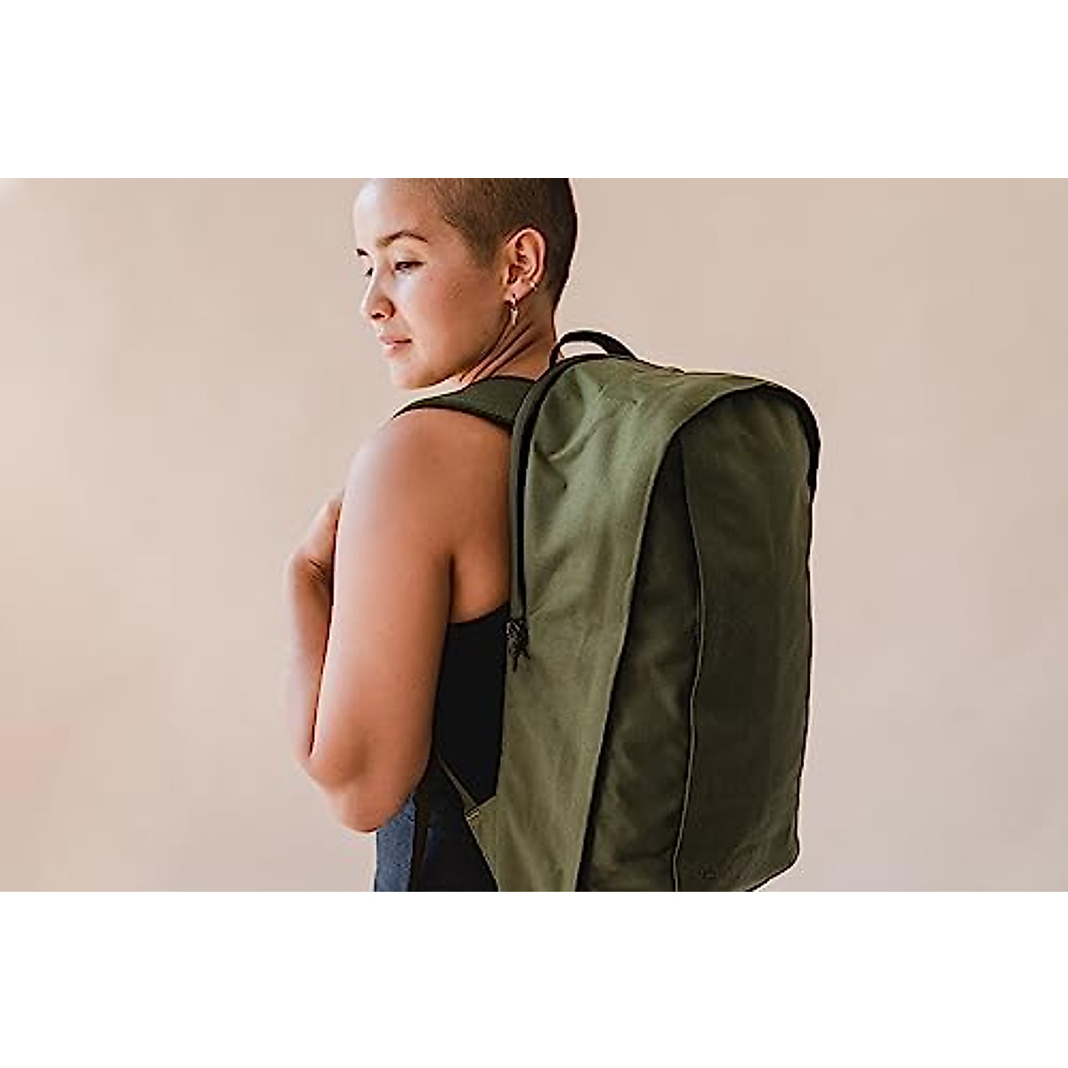 Moment Laptop & Tech Backpack [17L Olive] - Lightweight Everyday Canvas Tech, Camera, and Travel Bag With Laptop Sleeve for Men and Women