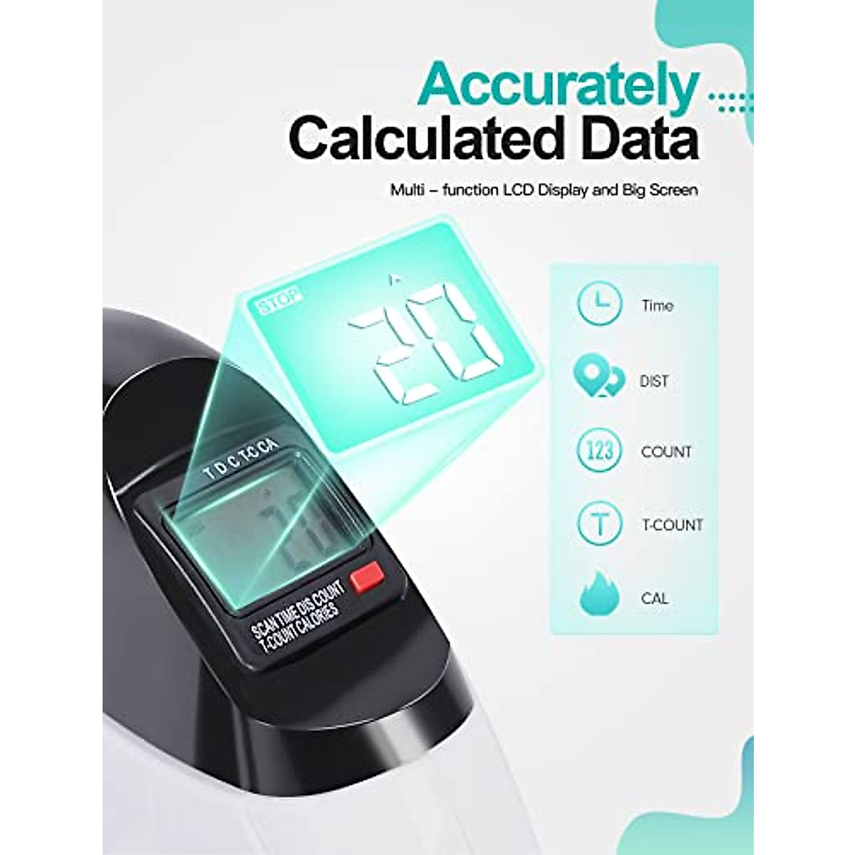 Cyclace Under Desk Bike Pedal Exerciser for Arm/Leg Exercise - Portable Mini Exercise Bike Desk Cycle, Leg Exerciser for Home/Office Workout (VC-White)