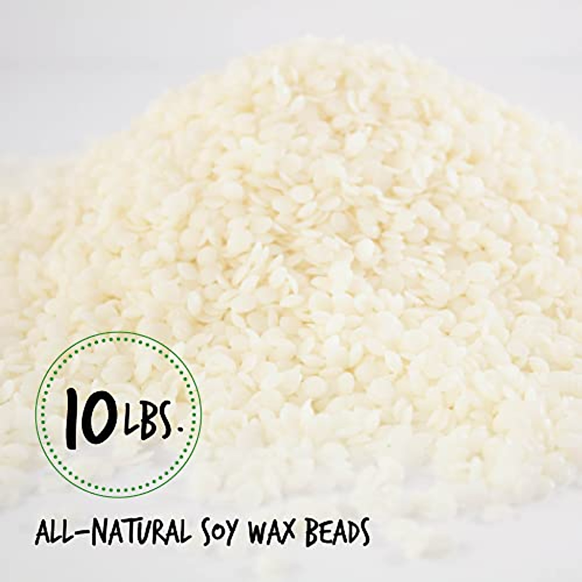 American Soy Organics Millennium Wax - 10 lb Bag of Natural Soy Wax for Candle Making