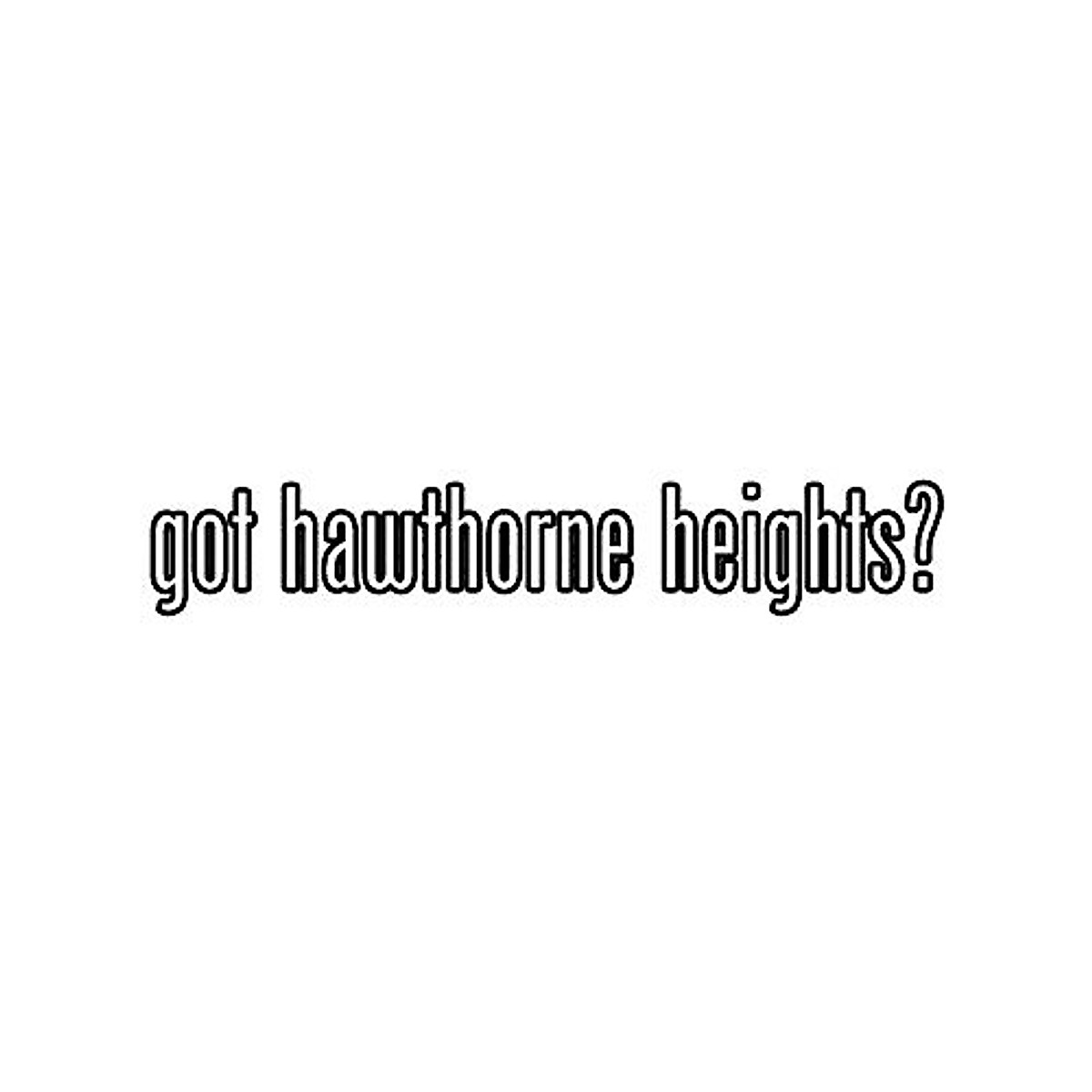 MAGNET Got Hawthorne Heights? Magnetic Vinyl Car Fridge Sticks to any Metal Surface 5"