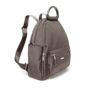 Baggallini womens New Classic Heritage With Rfid Phone Wristlet All Day Backpack, Sterling Shimmer, One Size US