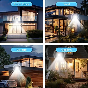 kelinvmi LED Flood Lights Outdoor 50W, Outdoor Security Light 5000lm High Brightness with Plug, 4200K Work Light with IP66 Outdoor Floodlights for Garage, Porch, Backyard, Playground