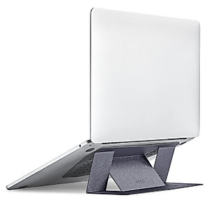 MOFT Invisible Slim Laptop Stand, Adhesive and Reusable, Adjustable Perfect Viewing Angles, Compatible with Laptops Up to 15.6", (Starry Grey)