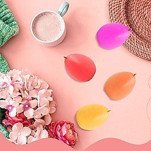 ONNPNN 8 Cavity Easter Egg Silicone Mold, Egg Shape Chocolate Candy Fondant Molds, 3D Food Shape French Dessert Moulds, Creative Easter Eggs Ice Cube Baking Tray for Soap Resin Lotion Bar