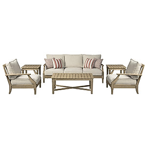 Signature Ashley Clare View Lounge Chair + Gerianne End Table Outdoor Furniture Set
