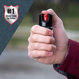 SABRE Magnum 60 Pepper Spray, 15 Bursts, 12-Foot (4-Meter) Range, Large 45 Gram Canister, UV Marking Dye, Wide Cone Spray Pattern, Black