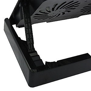 AABCOOLING NC80 - Cooling Pad with 2 Fans and Blue Backlight, Laptop Fan, Silent Laptop Cooling Pad, Gaming Laptop Cooler, PS4 Cooling Pad