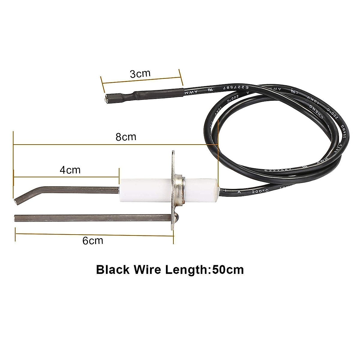 WADEO Bundle - 2 Items Low Pressure LPG Propane Gas Fireplace Fire Pit Flame Failure Safety Control Valve Kit - Fire Pit Igniter, Push Button Ignition Kit for Gas Grill, Heater, Fire Pit