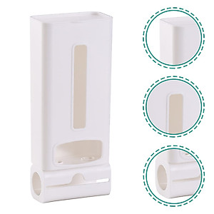 Zerodeko Bag Storage Box Garbage Bag Dispenser Shopping Bag Organizer Garbage Bag Holder Wall Bag Dispenser Shopping Bag Holder Storage Bag Holder Leash Holder Extractive Food Bag Plastic