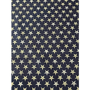American Patriotic Patriotism 4th of July Celebration Red White Blue 100% Cotton Sewing Fabric fat quarters Size: 1/4 Yard or Fat Quarter 18” L x 21.5-22” W (Rustic Mini Stars on Navy)