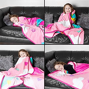 Franco Kids Bedding Soft Plush Micro Raschel Throw, 46 in x 60 in, Trolls World Tour