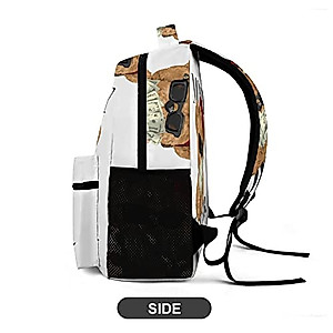 Niapessel Kids Backpack for School, Money Lover Slogan with Bear Pattern Students Bookbags School Bags Girls Boys