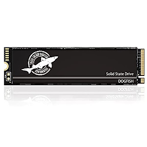 Dogfish 4TB M.2 NVMe SSD PCIe 4.0 Gen 4 with Graphene Thermal Pad,Works with PS5, Up to 7300 MB/s Internal Gaming SSD Solid State Drive High Performance Storage for Laptop PCs and Desktop I M.2 2280
