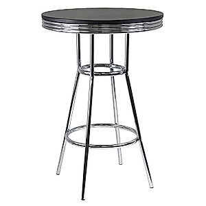 Winsome Wood Summit Dining, Black, Pub Table
