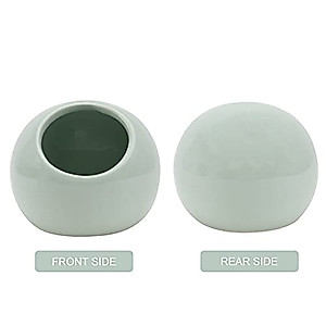 POPETPOP Small Animal Pet House Ceramic Nest Cool Bed Hamster Hideout House Hut Cave for Chinchillas Hamster Gerbils Hedgehog Green