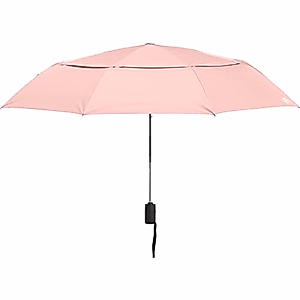 Coolibar UPF 50+ 42 Inch Sodalis Travel Umbrella - Sun Protective (One Size- Light Rose)