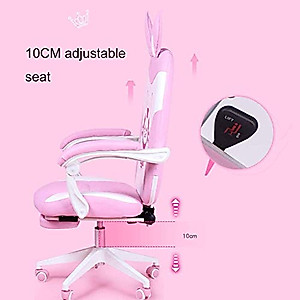 Pink Cute Anchor Computer Chair Home Modern Minimalist Live Dormitory Backrest Lift Game Swivel Chair