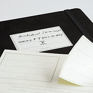 LEUCHTTURM1917 - Notebook Hardcover Medium A5-251 Numbered Pages for Writing and Journaling (Black, Plain)