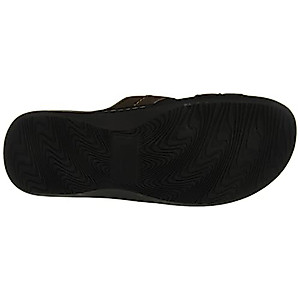 Dockers Men's Slide Sandal, Dark Brown, 10 Wide