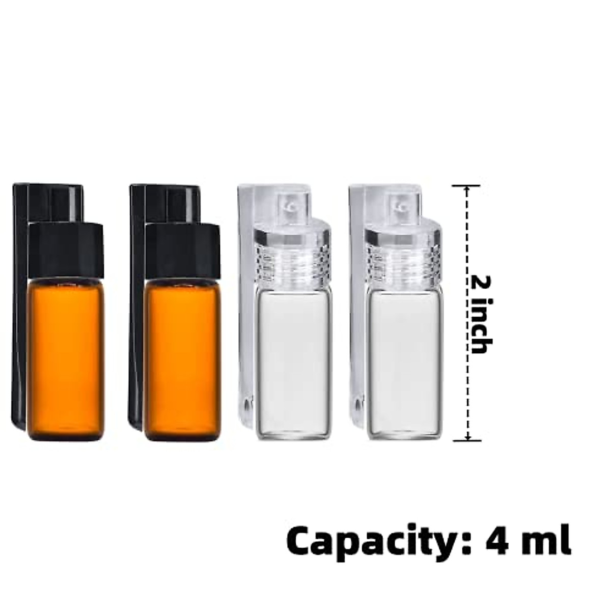 MuYuDaDi Portable Spice Storage Bottle with Spoon Bottle for Outdoor Camping Travel (6 Pack)