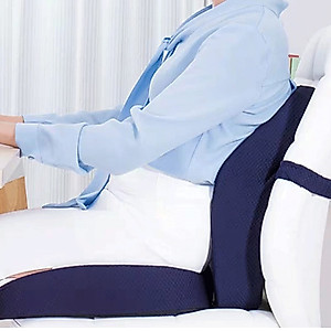 VENYAA Lumbar Support Pillow Memory Foam Seat Cushion Orthopedic Pillow Office Chair Cushion Lumbar Pad Seat Butt Hemorrhoids Coccyx Sleeve