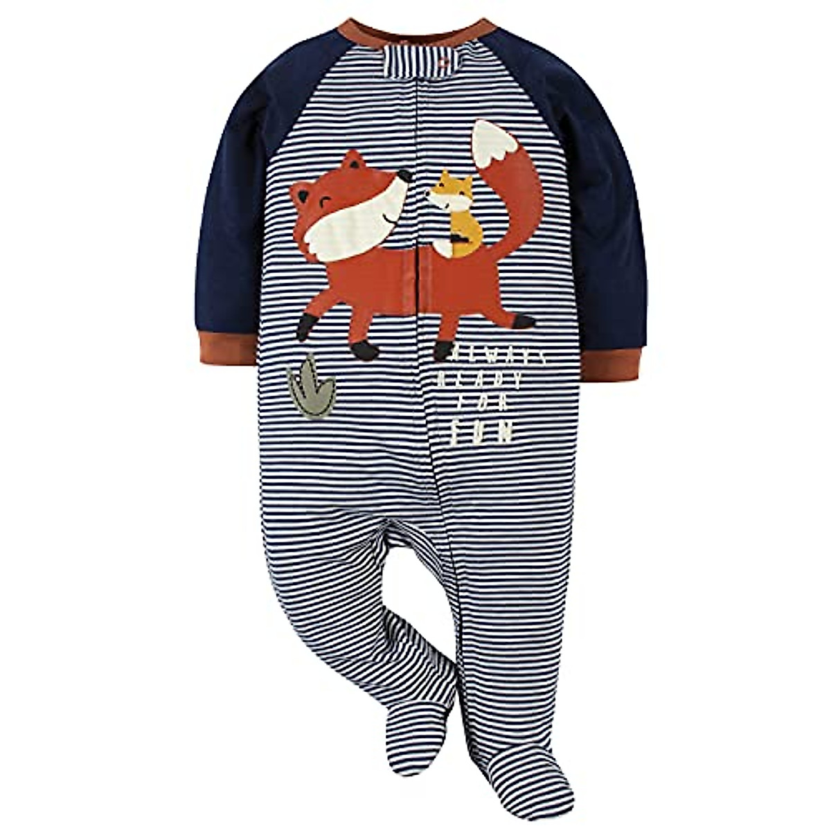 Gerber Baby Boys 2-Pack Sleep 'N Play Blue Fox 0-3 Months