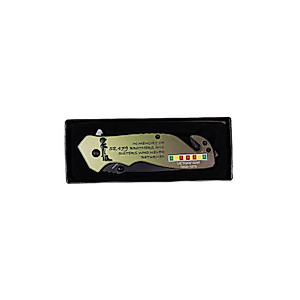 Folding Pocket Knife, 5 inch Stainless Steel Blade Pocket Knife with Vietnam War Veterans Flag| Vietnam War Memorial Collection In Memory of 58,479 brothers and sisters who never returned| with Pocketclip for Camping, Gifts for Father, Husband