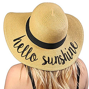 Mommy & Me Sunhat Bundle: Little/Hello Sunshine (Natural/Natural)