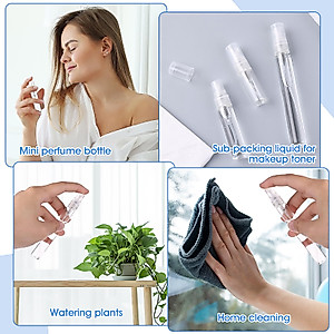 15 Pack Mini Spray Bottle, 3ml/5ml/10ml Fine Mist Plastic Spray Bottles, Refillable Atomizer Bottle for Perfume Small Empty Sample Containers Portable Travel Size Bottle