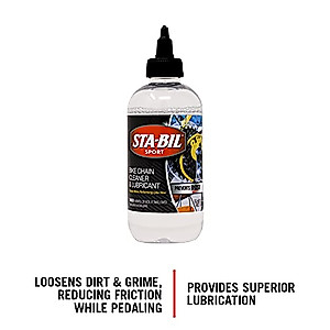 STA-BIL SPORT Bike Chain Cleaner & Lubricant - Prevents Rust on Chains, Cables, and Derailleurs, Premium Lubricant, Easy to Apply, Preserves Bike Chains, 8oz (22406)