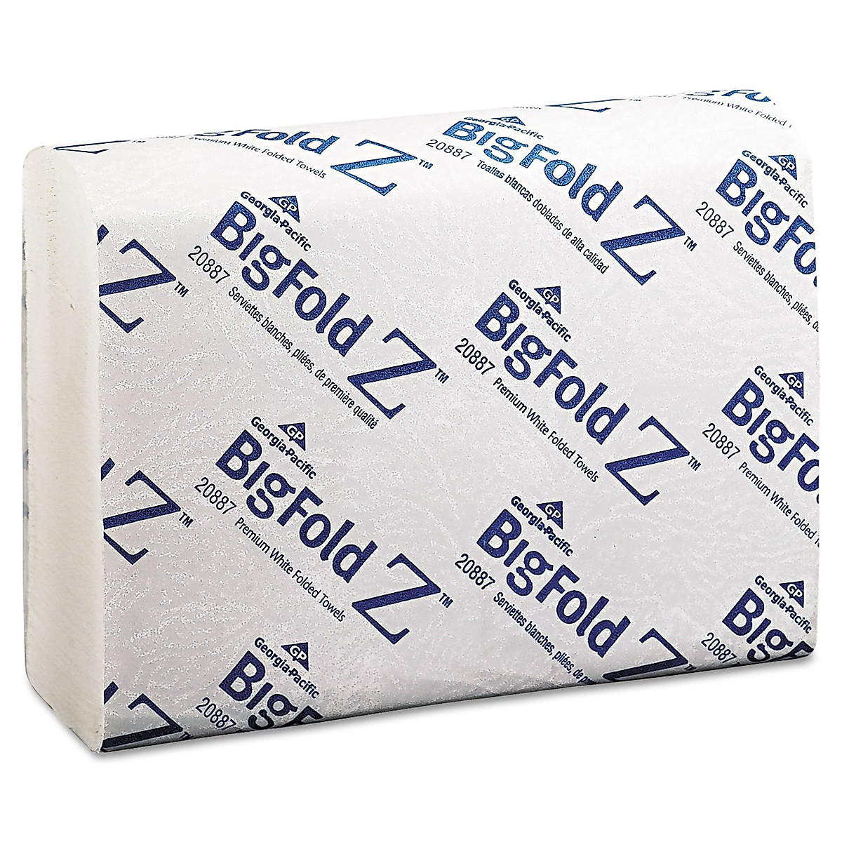 BigFold Z 20887 Paper Towels, 10-2/5-Inch x10-4/5-Inch, 220 Towels/PK 10PK/CT, White