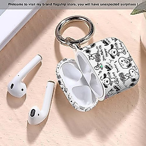CULIPPA for Airpods 2 Case Cover Cool Creative and Unique Pattern Design Airpods 2nd Generation Silicone Protective Case Portable & Shockproof for Women Men with Lanyard for Apple Airpods 2/1