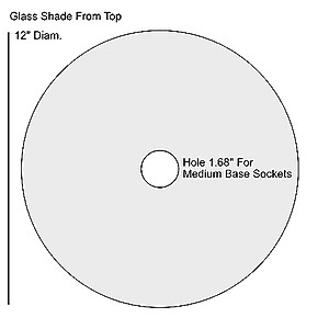 LIGHTACCENTS Alabaster Amber Glass Lamp Shade Replacement for Floor Lamps - Lamp Shade for Floor Lamps with Medium Base E26 Socket- Floor Lamp Shade - Floor Lamp Replacement Glass (Amber Marble)